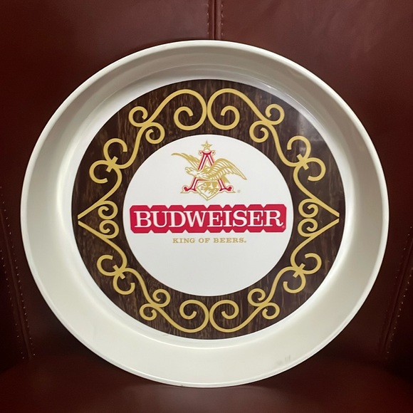 Budweiser | Dining | Budweiser King Of Beers Vintage Melamine Plastic ...